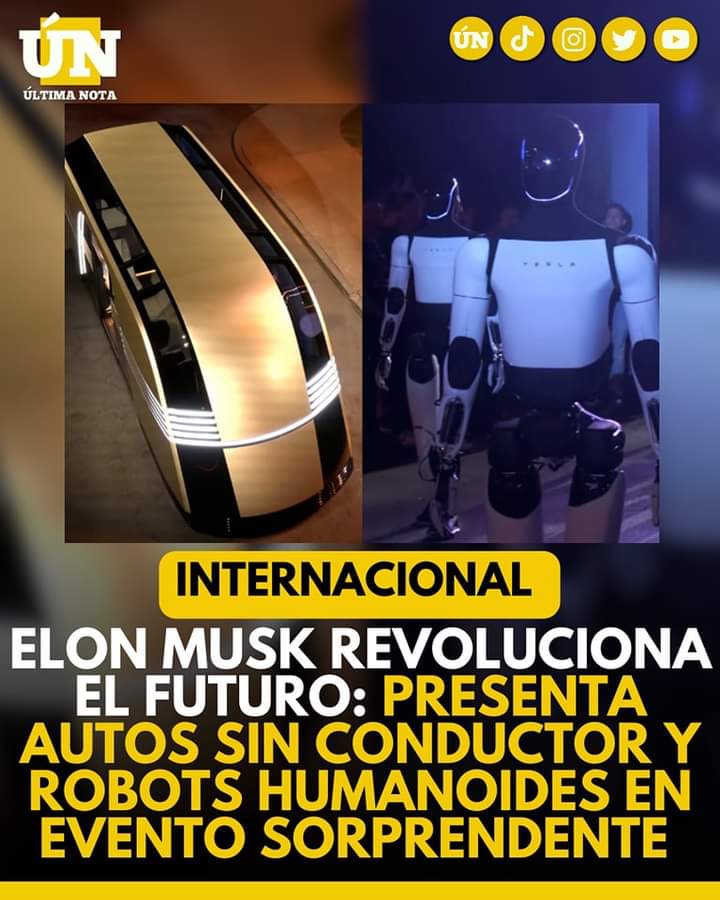 Elon Musk revoluciona el futuro: Presenta autos sin conductor y robots ...