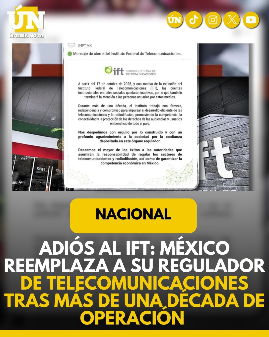 Adiós al IFT: México reemplaza a su regulador de telecomunicaciones ...